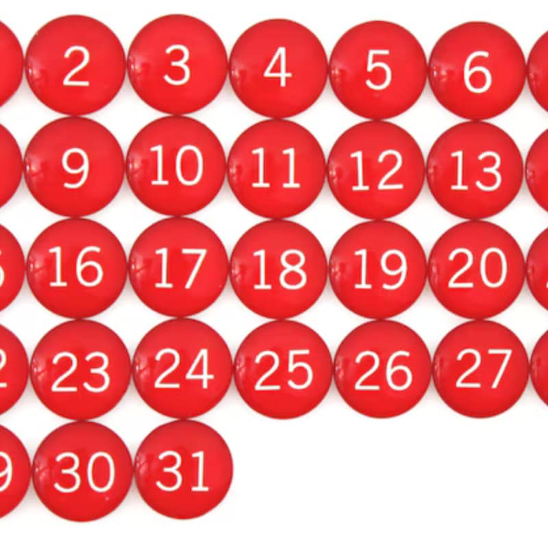 Number Magnets - Etsy