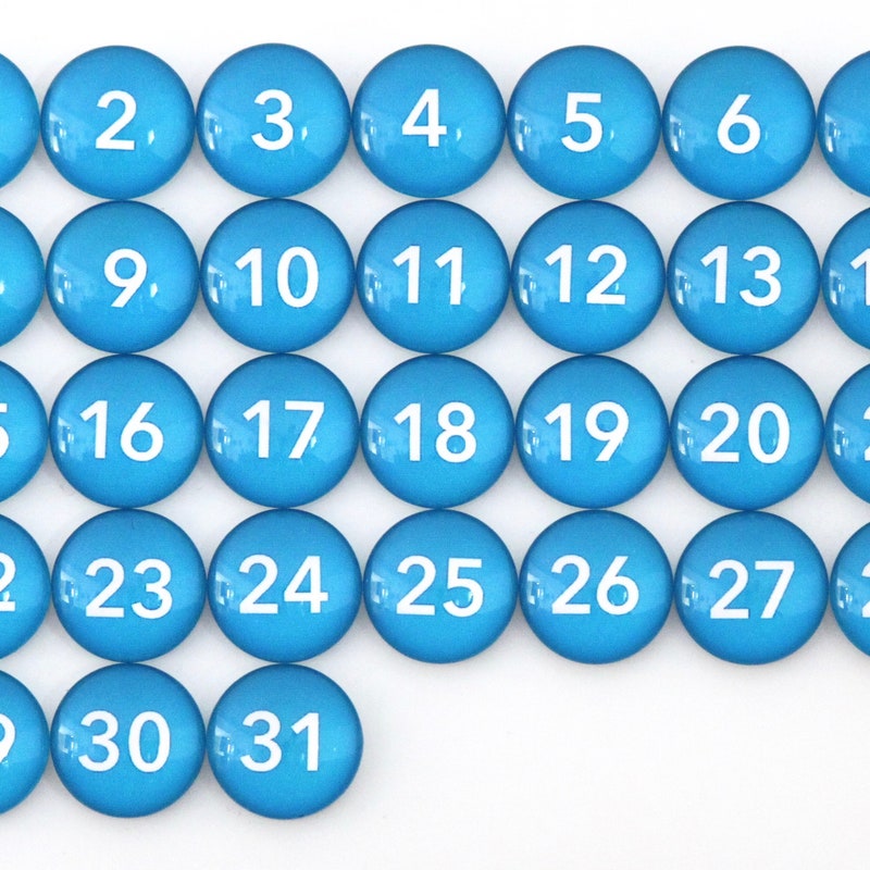 Number Magnets - Etsy