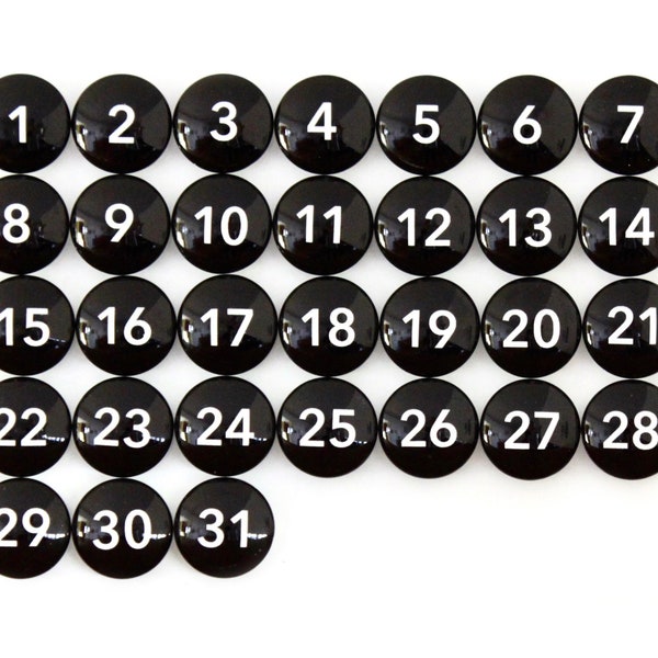 Number Magnets - Etsy