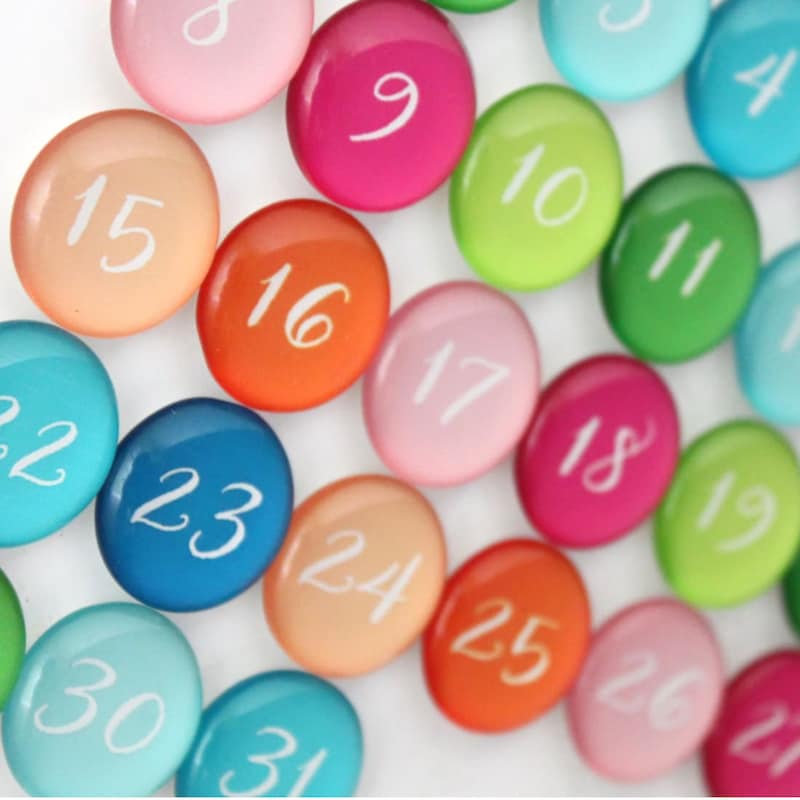 Number Magnets - Etsy