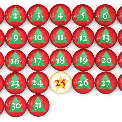 Glass Number Magnets Multicolored - Etsy