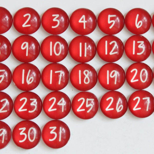 Number Magnets - Etsy