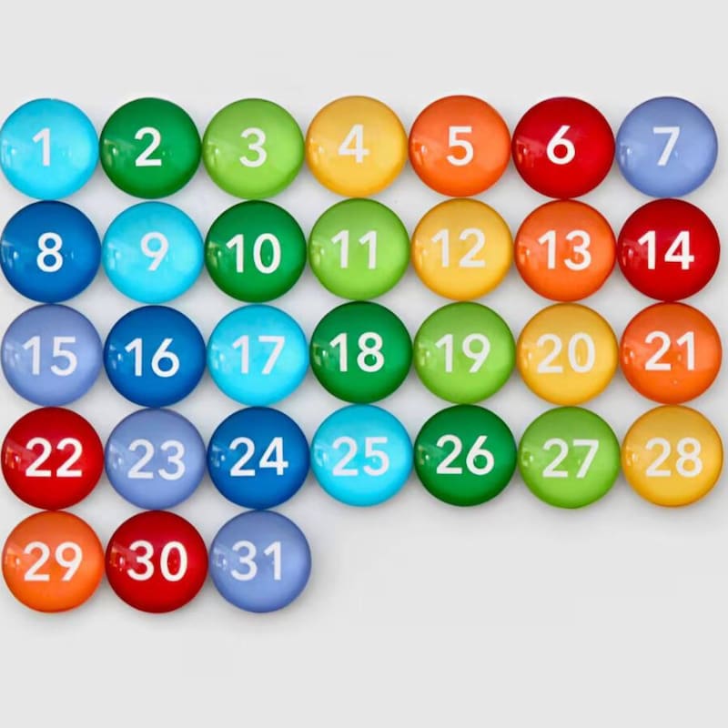 Number Magnets - Etsy