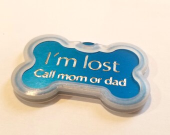 Bone Shaped Dog Pet Id Tag Silencer Glows in the Dark - Etsy