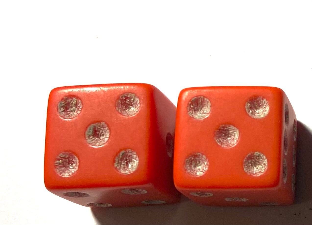 Vintage Bakelite Dice RARE 1 Pair - Etsy