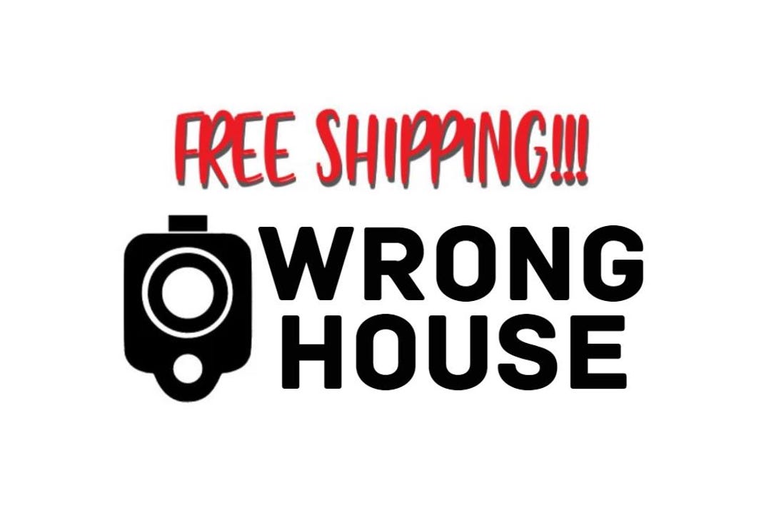 Wrong House Gun Door Decal Window Sticker - Etsy