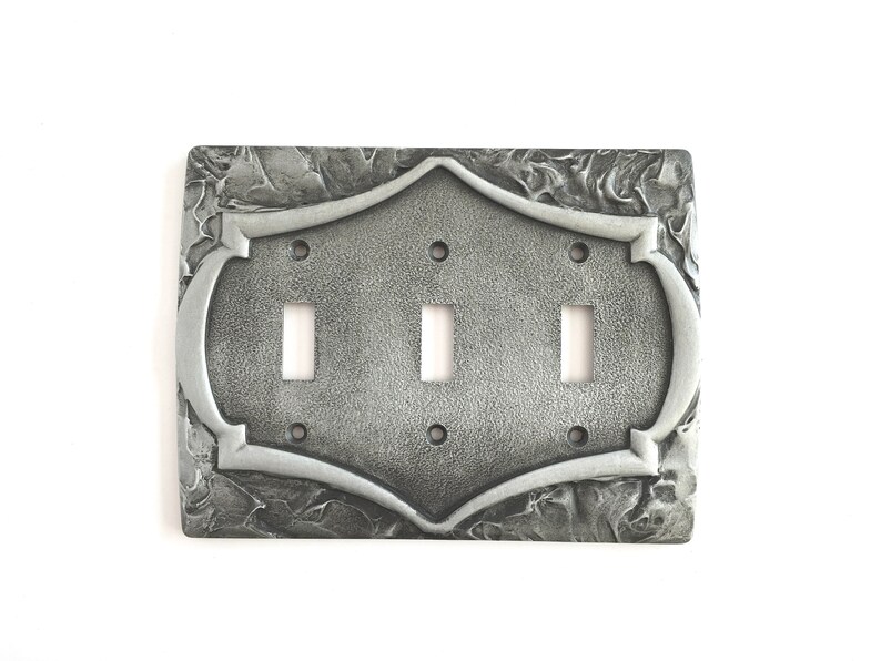 SWITCHPLATE COVERS Outlet Cover Set Vintage Hardware PEWTER - Etsy