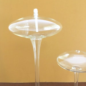 Vintage Firelight Glass Oil Candle Lamps: Atomic Mid-century Decor - Etsy