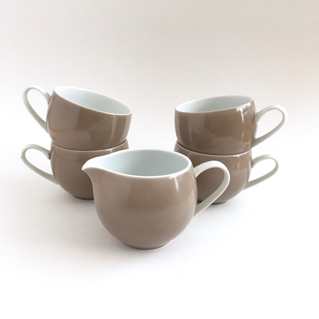 Mid Century MODERN COFFEE CUPS, With Creamer, Ben Siebel, Mikasa ...