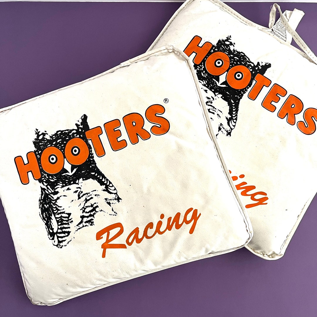 VINTAGE HOOTERS CUSHIONS, Vinyl Seat Pillows, Set of 2, Retro Sports ...