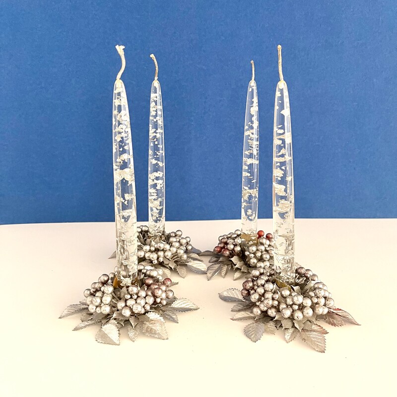 Lucite Taper Candles - Etsy