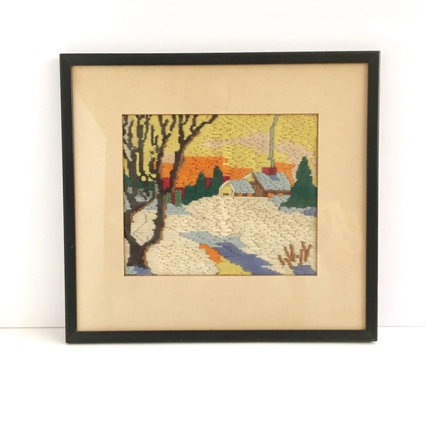 Cabin in Snow - Etsy