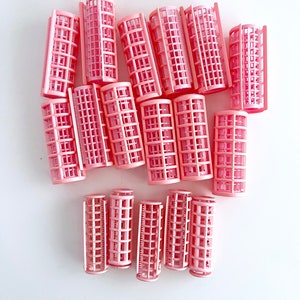 PINK HAIR CURLERS Set of 17 Vintage Beauty Parlor Barbie - Etsy