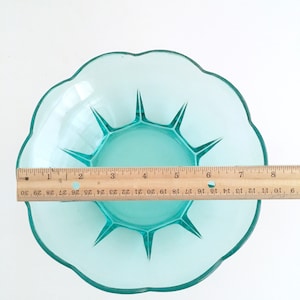 AQUA ATOMIC STARBURST Bowl, Aquamarine Blue, Flower Serving Bowls ...