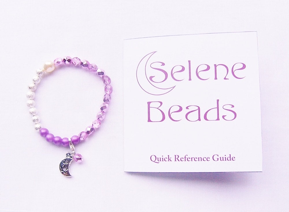 Period Tracking Bracelet, Selene Beads Bracelet, Menstruation Bracelet ...