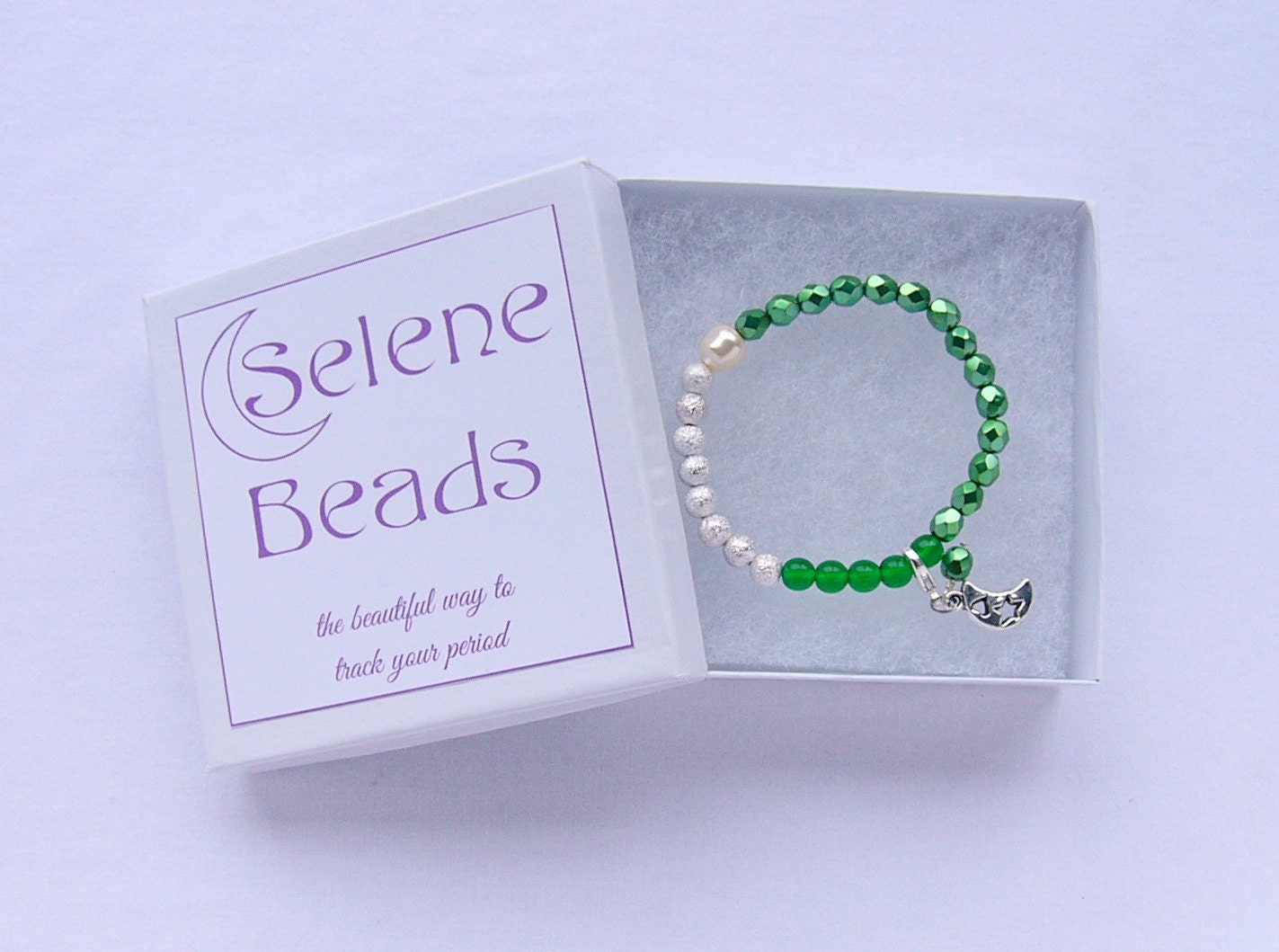 Period Tracking Bracelet, Selene Beads Bracelet, Menstruation Bracelet ...