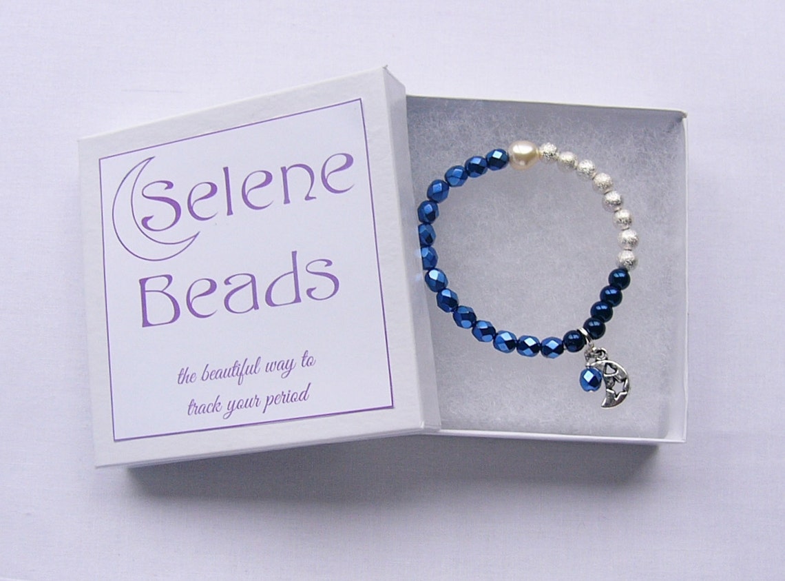 Period Tracking Bracelet, Selene Beads Bracelet, Tween Jewelry ...