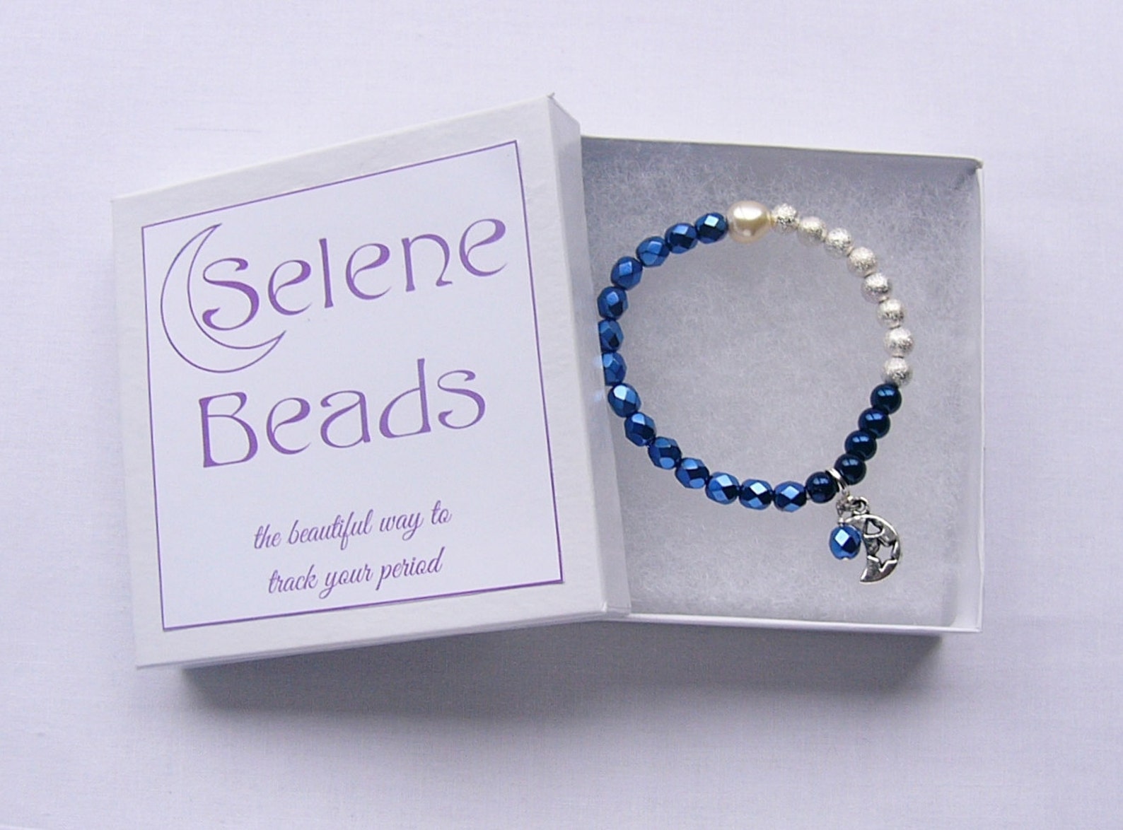 Period Tracking Bracelet, Selene Beads Bracelet, Tween Jewelry ...