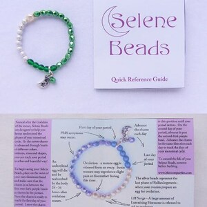 Period Tracking Bracelet, Selene Beads Bracelet, Menstruation Bracelet ...