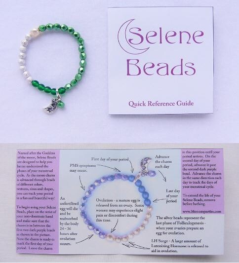 Period Tracking Bracelet, Selene Beads Bracelet, Menstruation Bracelet ...