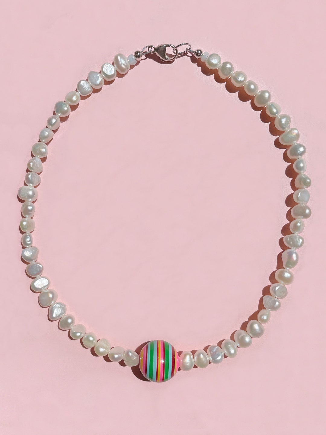 Gumball Pearl Necklace X SJO JEWELRY Colorful Pearl Jewelry With Resin ...