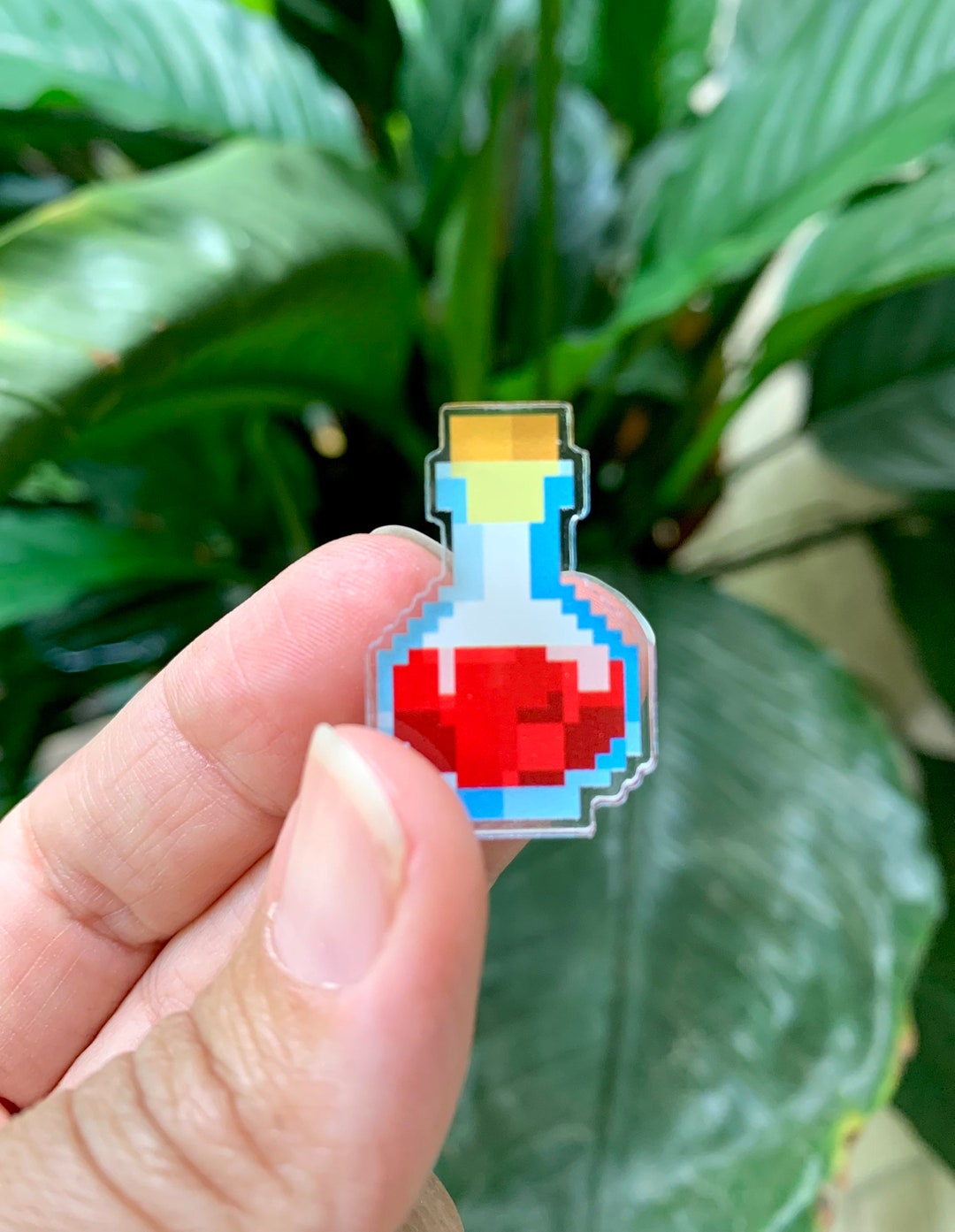 Pixel Gaming 8-bit Potions • Acrylic Pins 1” • Pixel Art • Mining Game ...