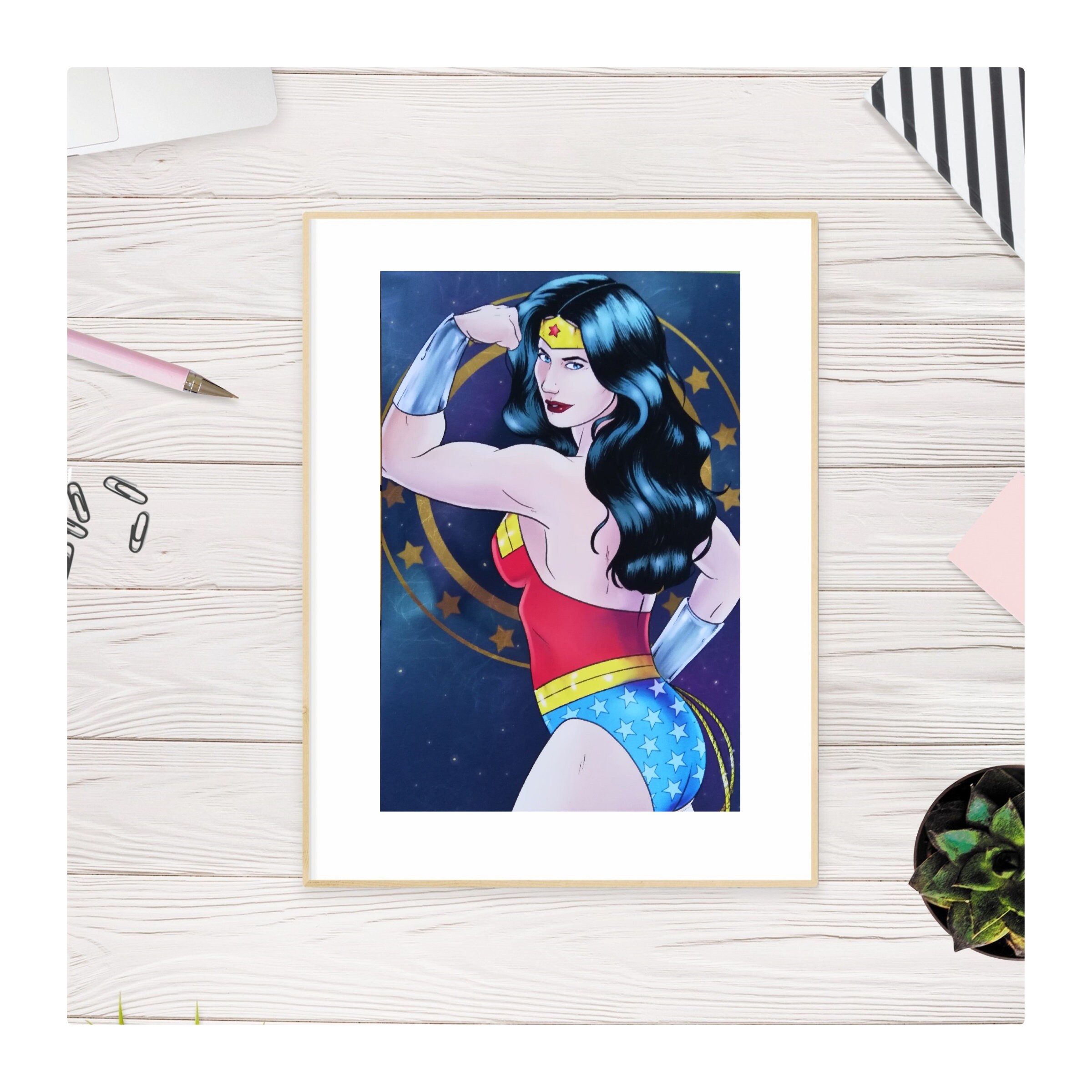 Wonder Woman Art Print Mini Print Comics DC Comics | Etsy