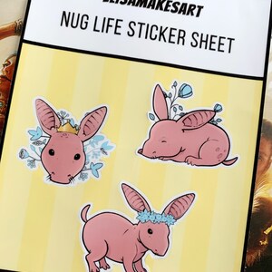 Nug Life Sticker Sheet • Vinyl Sticker Set • Dragon Age • 4x5 - Etsy