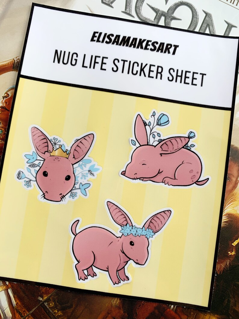 Nug Life Sticker Sheet Vinyl Sticker Set Dragon Age 4x5 | Etsy