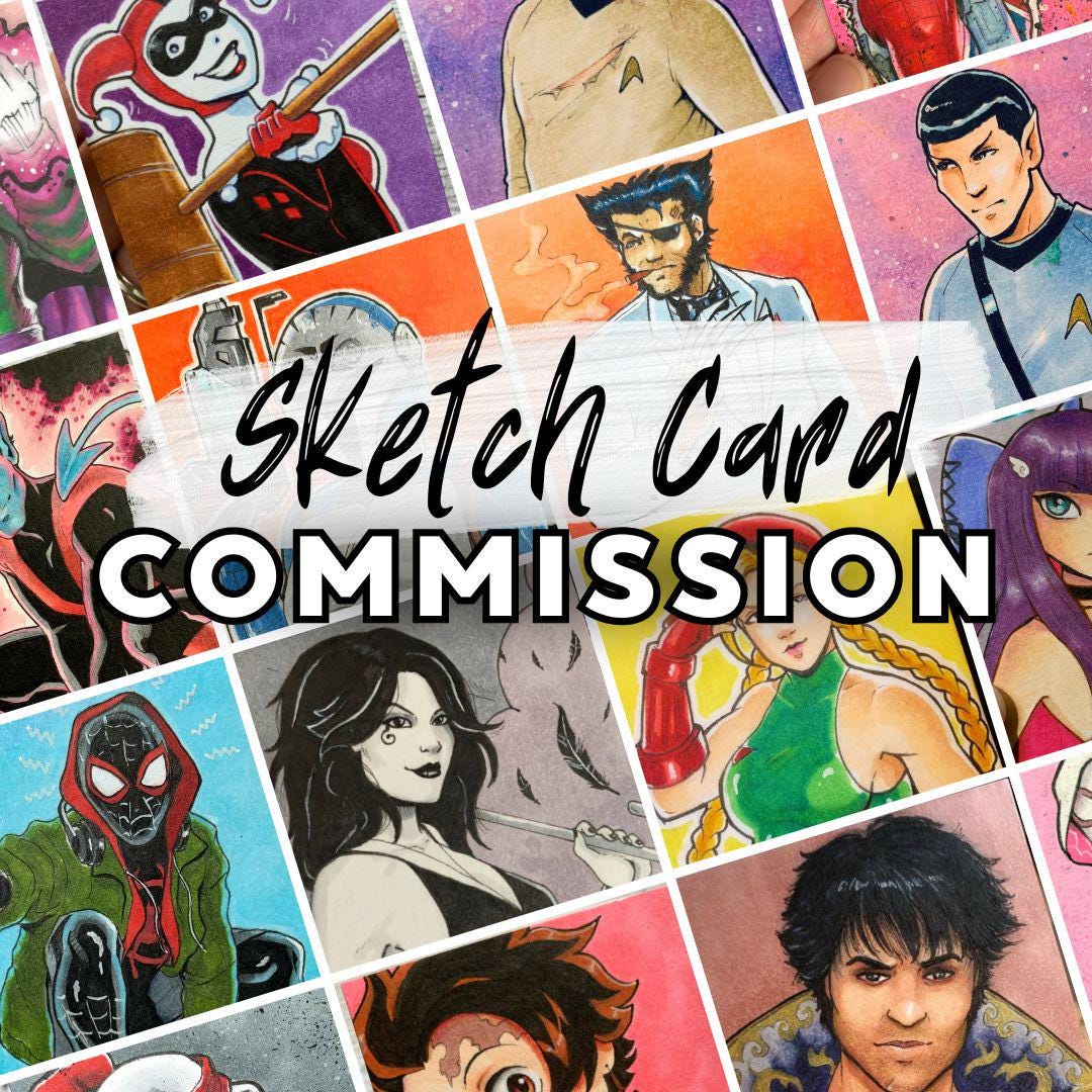Commission for a Hand-drawn Artist Trading Card (ACEO) • Artist Sketch ...