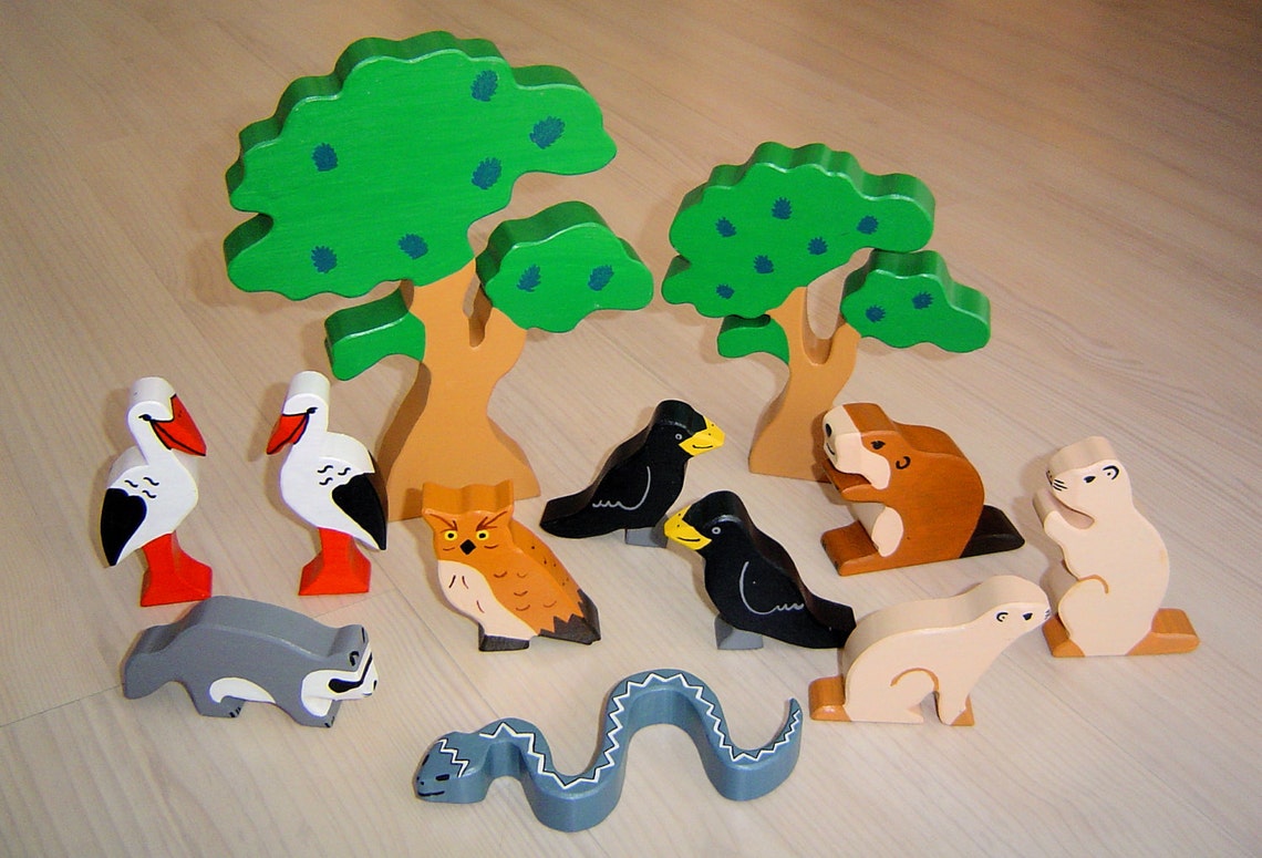 Pdf Patterns / Tutorial for 10 Different Wooden Animals in - Etsy