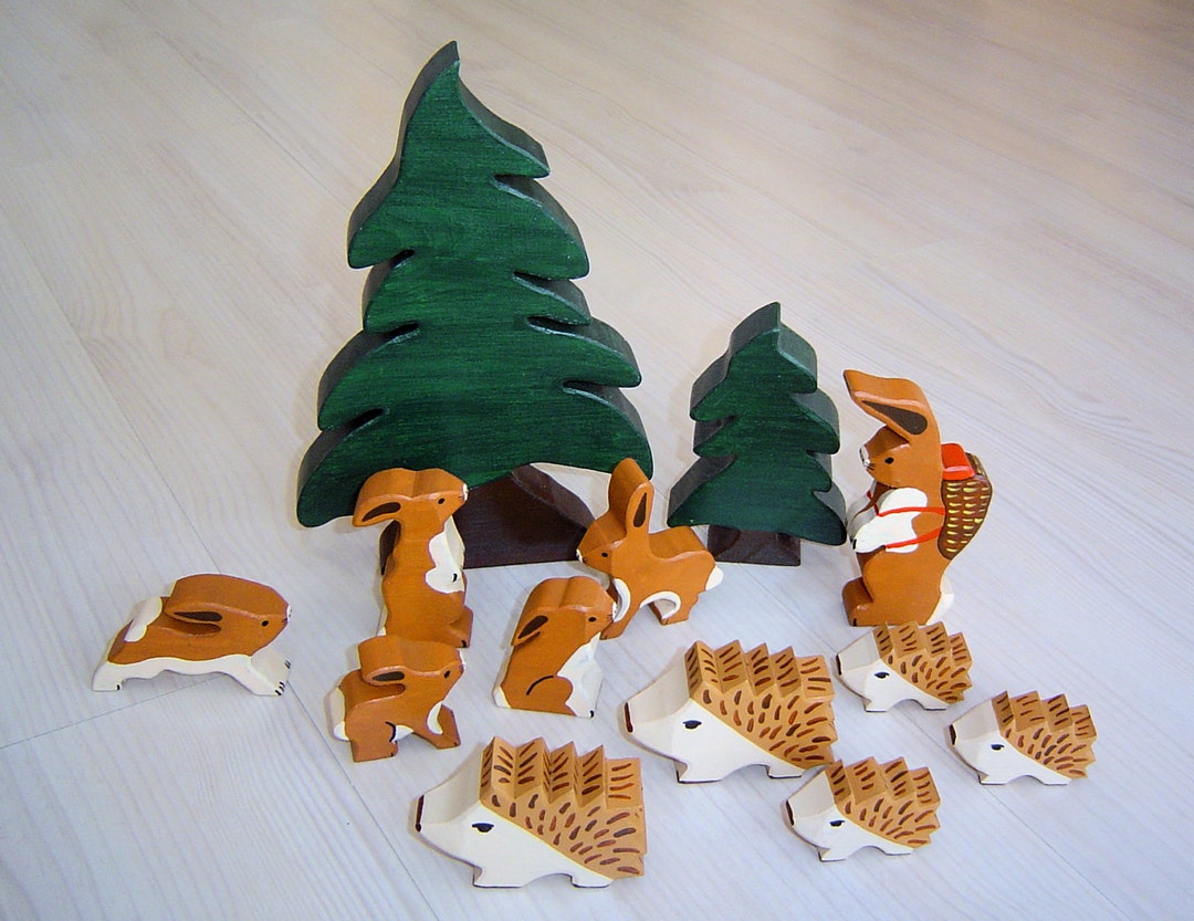 Pdf Patterns / Tutorial for 10 Different Wooden Animals in Waldorf ...