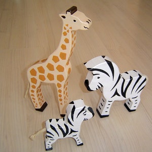 Pdf Patterns / Tutorial for 10 Different Wooden Animals in Waldorf ...