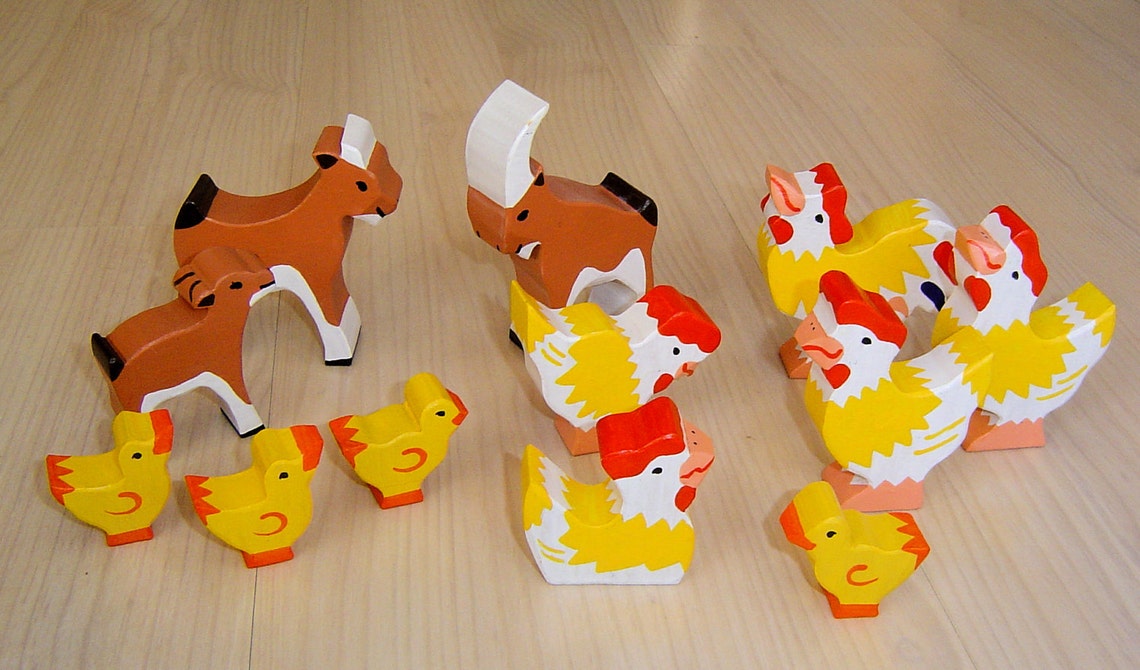 Pdf Patterns / Tutorial for 10 Different Wooden Animals in Waldorf ...