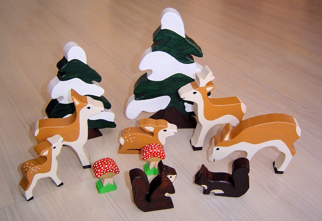 Pdf Patterns / Tutorial for 10 Different Wooden Animals in Waldorf ...