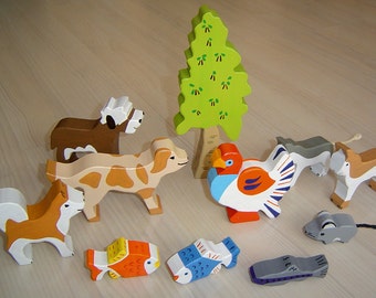 Pdf Patterns / Tutorial for 10 Different Wooden Animals in | Etsy