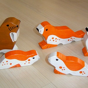 Pdf Patterns / Tutorial for 10 Different Wooden Animals in Waldorf ...