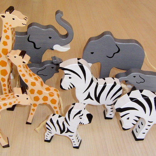 Pdf Patterns / Tutorial for 10 Different Wooden Animals in - Etsy Australia