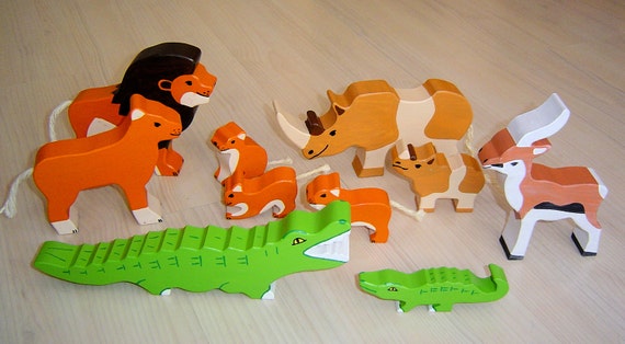 Pdf Patterns / Tutorial for 10 Different Wooden Animals in | Etsy