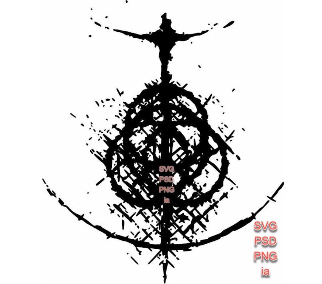 Elden Ring Svg Logo, Elden Ring Sign Vector Cut File, Print Mockup ...