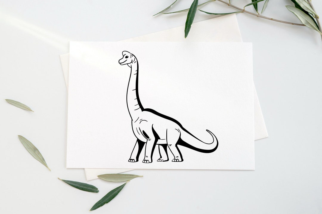 Brontosaurus Silhouette, Dinosaur Silhouette, Layered File Perfect for ...