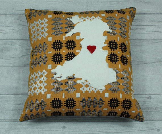 Welsh Tapestry Blanket Map of Wales Cushion / Cymru Cushion | Etsy UK