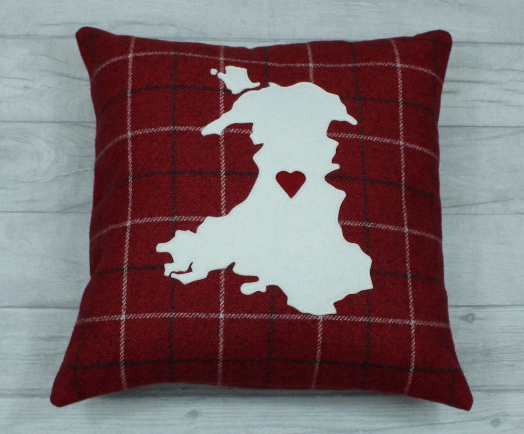 Welsh Cushion , Map of Wales, Welsh Map Pillow, Map of Wales , Map of ...