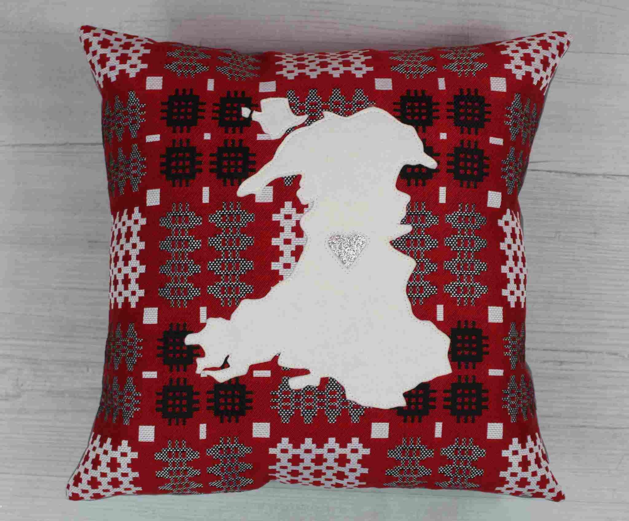 Welsh Tapestry Blanket Map of Wales Cushion / Cymru Cushion - Etsy UK