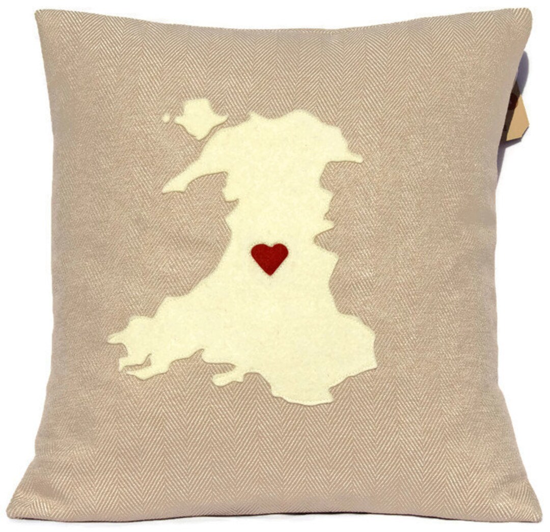 Map of Wales Cushion , Welsh Cushion , Welsh Map - Etsy