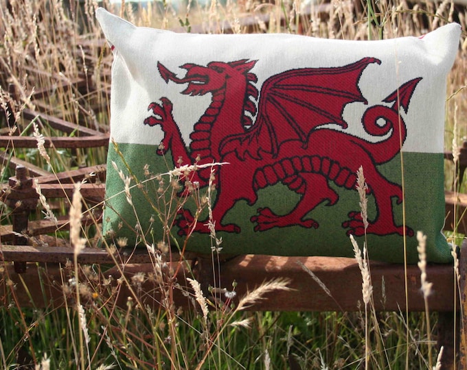 Welsh Flag Cushion Welsh Flag Pillow Welsh Flag Welsh - Etsy