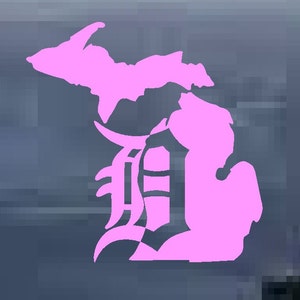 Detroit D Michigan Vinyl Car Window Decal Sticker *buy 2 and Get a ...