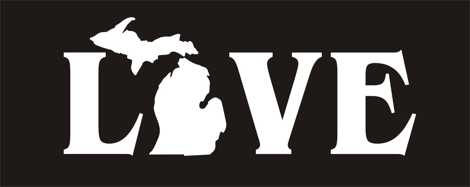 LOVE MICHIGAN Vinyl Car Window Decal Sticker buy 2 and Get a Third Free ...
