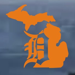 Detroit D Michigan Vinyl Car Window Decal Sticker *buy 2 and Get a ...