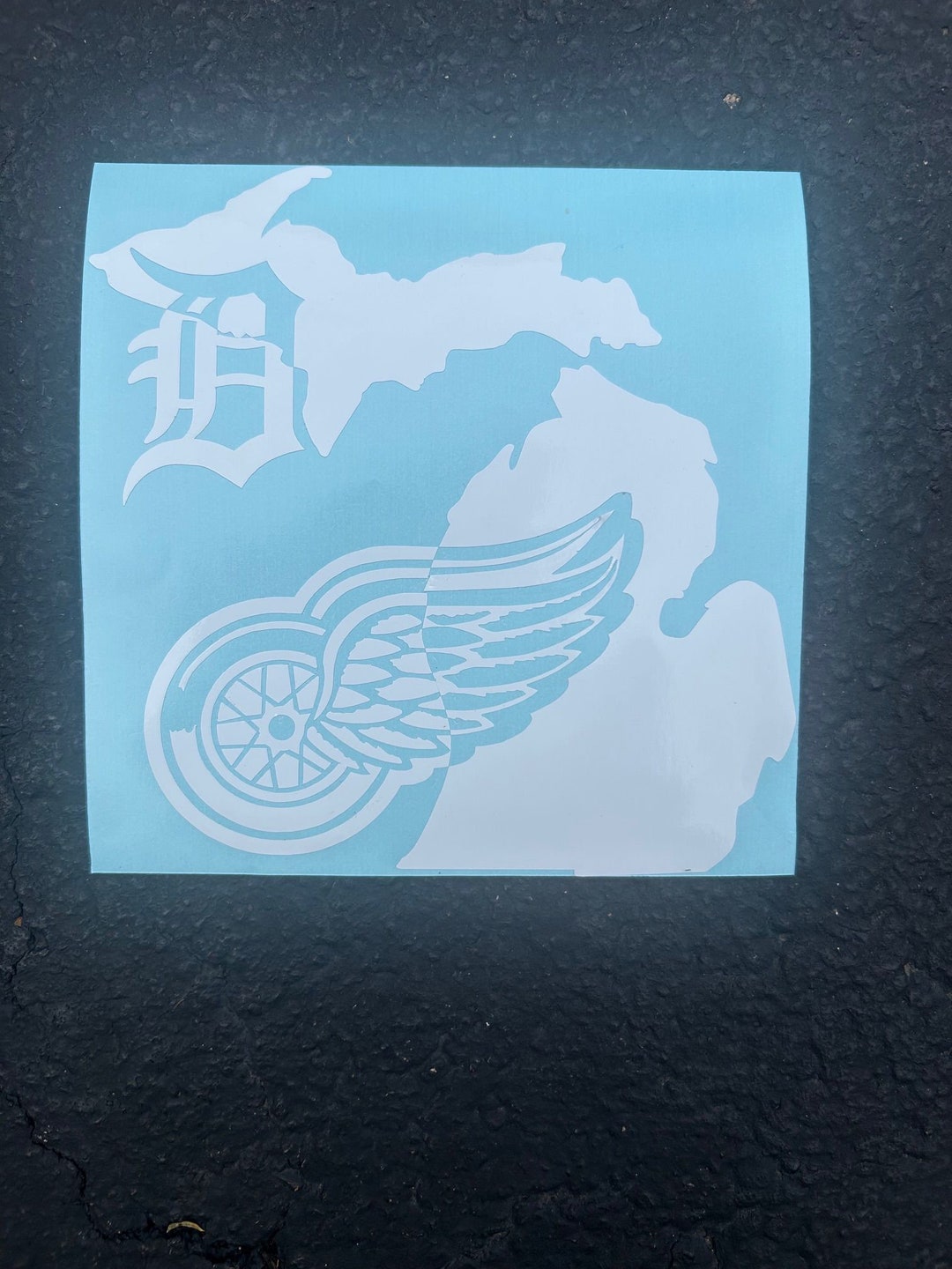 Detroit D - Red Wings Michigan Vinyl Car Window Decal Sticker *buy 2 ...